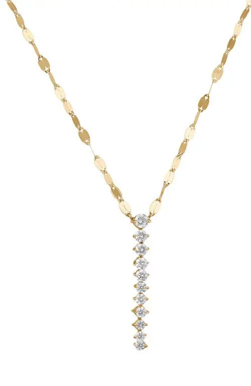 Lana Jewelry 14k Gold Diamond Lariat Necklace - 14k Yellow Gold