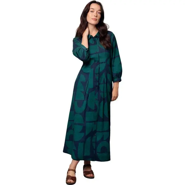 CELTIC & CO. Pleat Detail Shirt Dress
