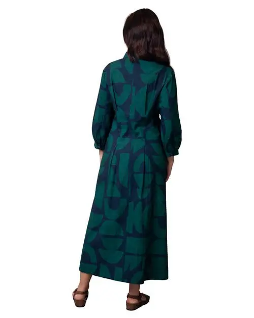 CELTIC & CO. Pleat Detail Shirt Dress