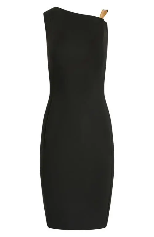Donna Karan New York Asymmetric Hardware Sheath Dress