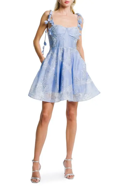 CIEBON Kaelin Floral-print Voile Minidress