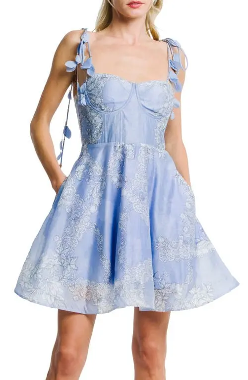 CIEBON Kaelin Floral-print Voile Minidress
