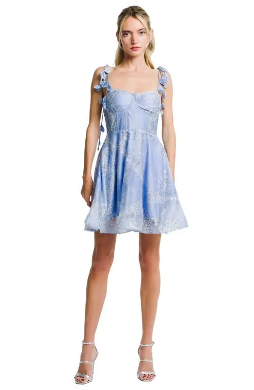 CIEBON Kaelin Floral-print Voile Minidress