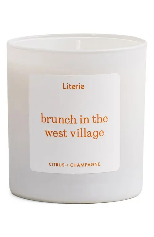 LITERIE Brunch In The West Village Candle - Orange