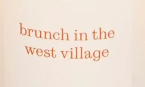 LITERIE Brunch In The West Village Candle