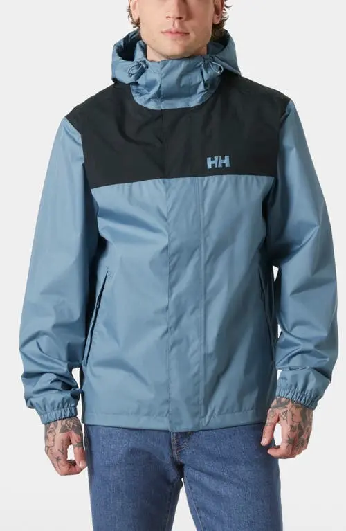 Helly Hansen Vancouver Waterproof Hooded Rain Jacket - Washed Navy