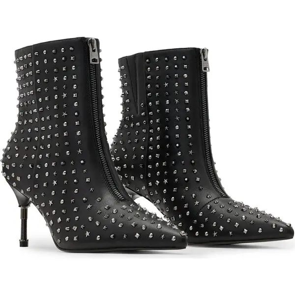 ALLSAINTS Natasha Studded Bootie - Black