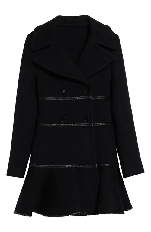 Alaïa Princess Double Breasted Wool Coat - Noir Alaia