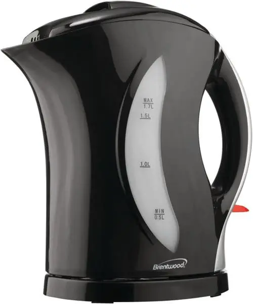 BRENTWOOD Electric Plastic Kettle - Black
