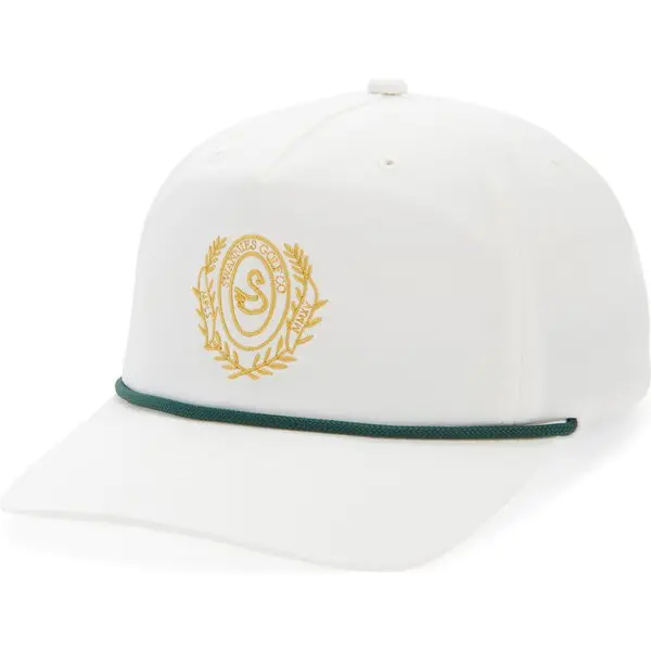 SWANNIES Victory Snapback Baseball Cap - Vintage White