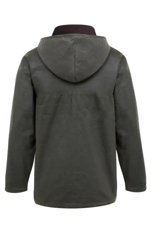 CELTIC & CO. Waxed Cotton Jacket With Corduroy Trim