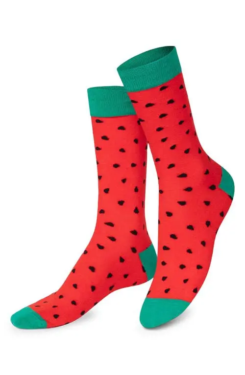 DOIY Fresh 3d Crew Socks - Watermelon