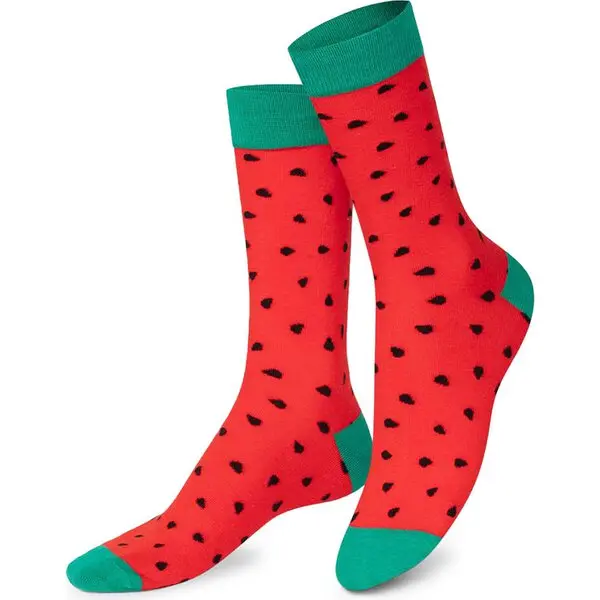 DOIY Pop 3d Crew Socks - Watermelon
