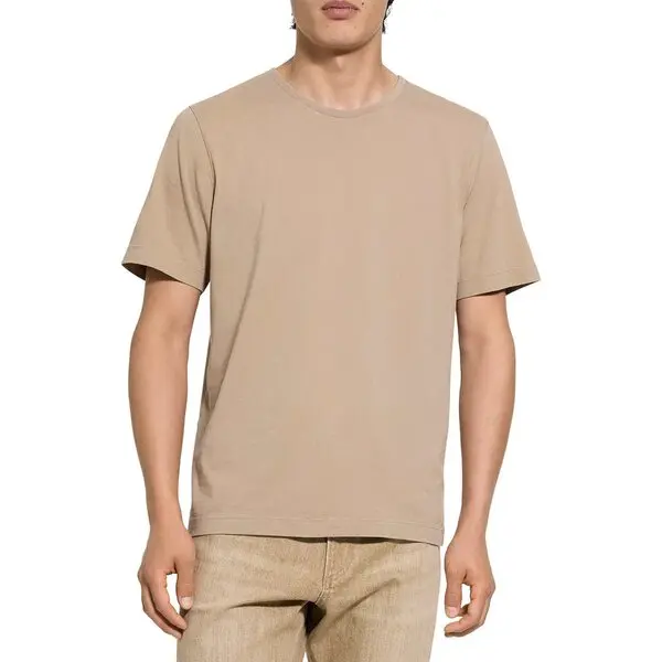 Theory Tinted Crewneck T-shirt - Tinted Brown