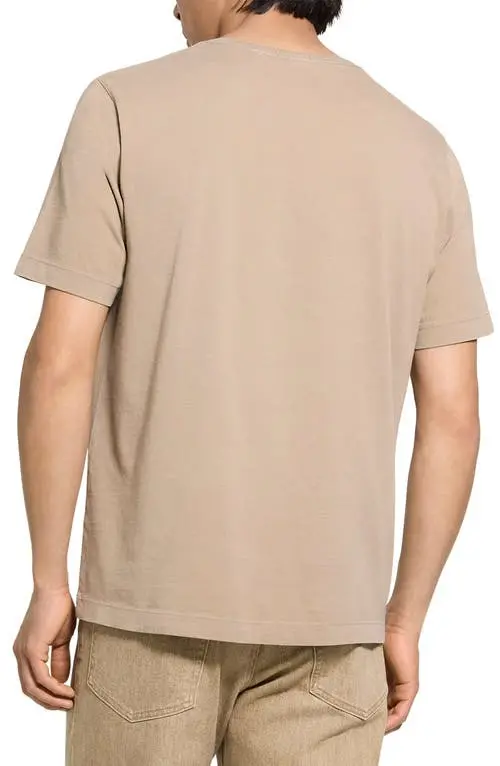 Theory Tinted Crewneck T-shirt - Tinted Brown