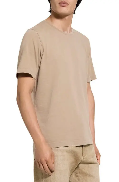 Theory Tinted Crewneck T-shirt - Tinted Brown