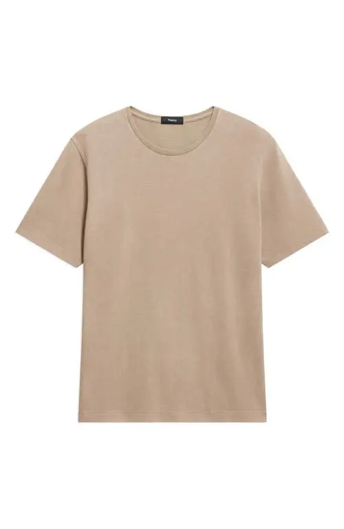 Theory Tinted Crewneck T-shirt - Tinted Brown