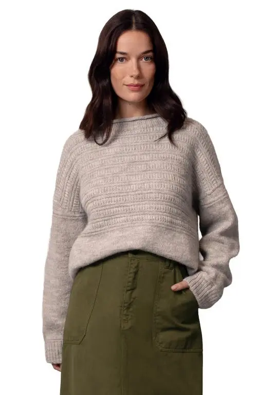 CELTIC & CO. British Heritage Gansey Sweater - Undyed Taupe