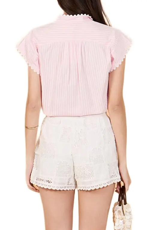 English Factory Stripe Rickrack Top