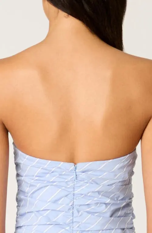 NIA Mulholland Strapless Cotton Midi Dress