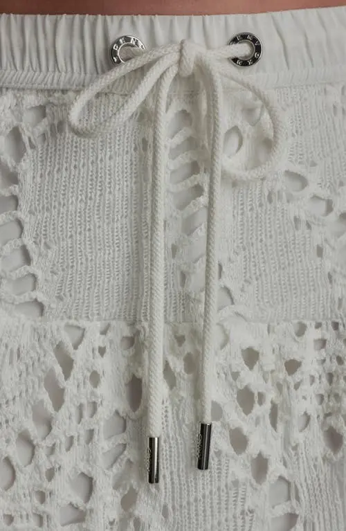 Dkny Crochet Leaf A-line Midi Skirt