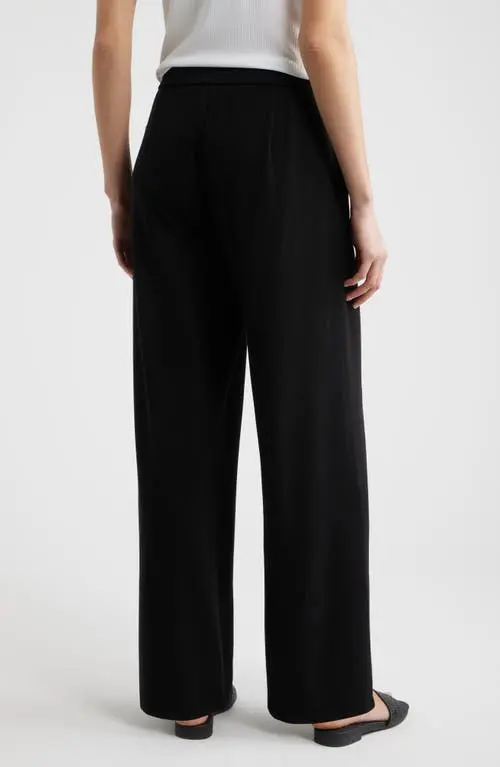 Eileen Fisher Ribbed Wide-leg Pants