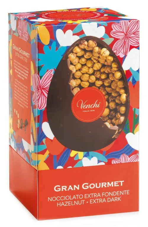 VENCHI Easter Gran Gourmet 70% Extra Dark Hazelnut Egg - No Color