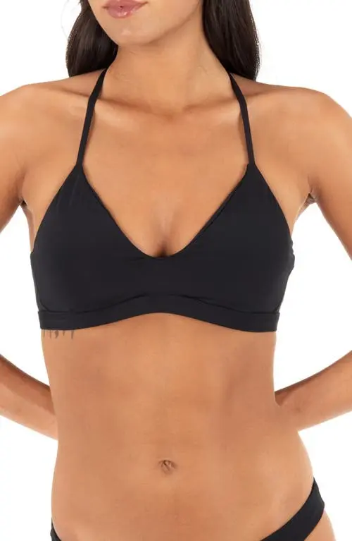 Hurley Racerback Bikini Top - Black