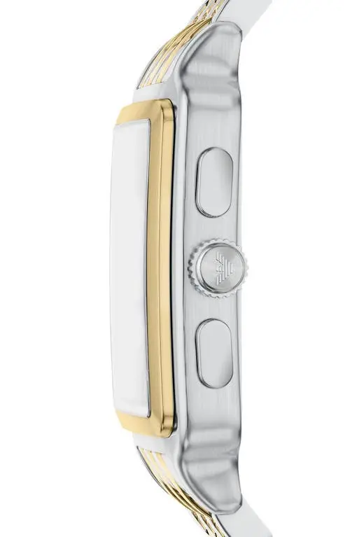 Emporio Armani Tank Chronograph Bracelet Watch