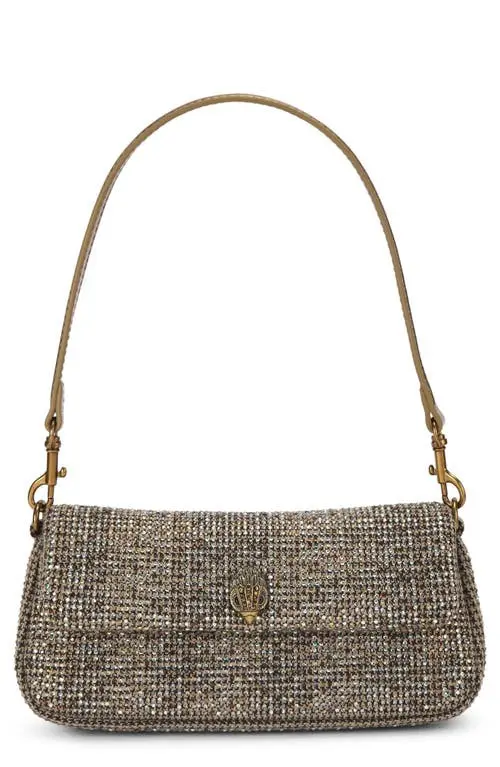 Kurt Geiger Quilted Leather Shoulder Bag - Beige Comb