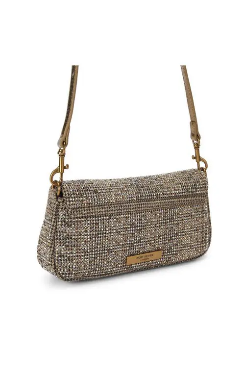 Kurt Geiger Quilted Leather Shoulder Bag - Beige Comb