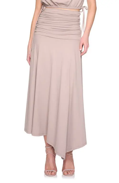 Susana Monaco Gathered Midi Skirt - Sandstone