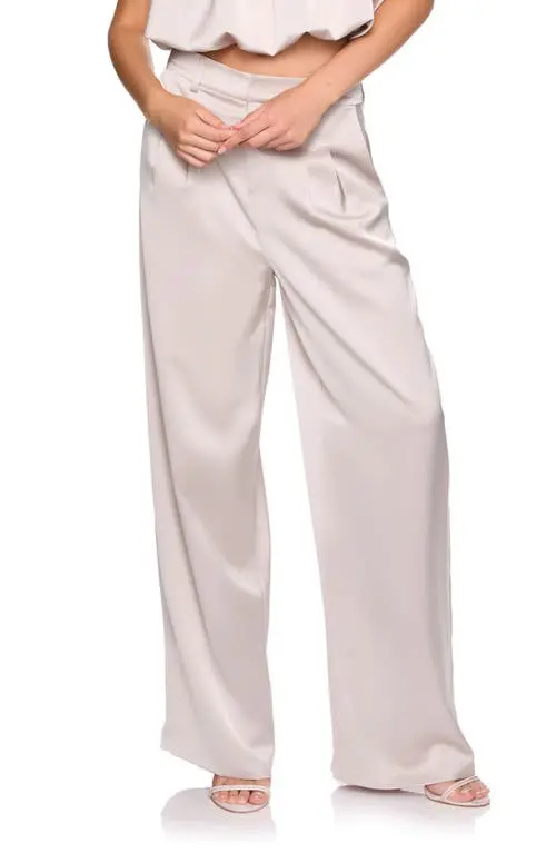Susana Monaco Pleated Satin Pants