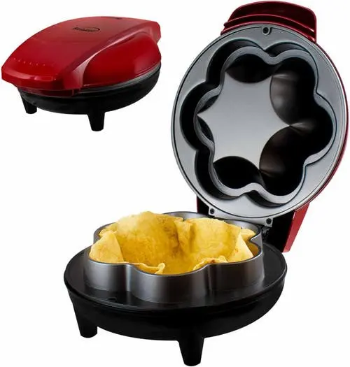 BRENTWOOD Taco Bowl Maker - Red