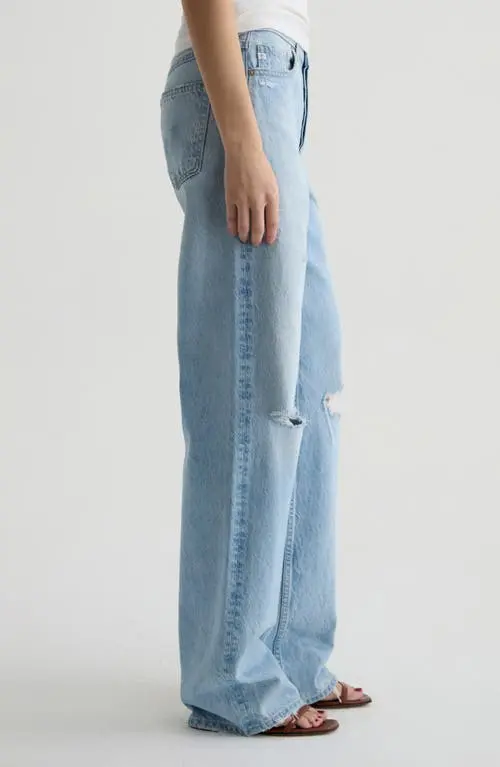 Ag Billie Ripped Straight Leg Jeans