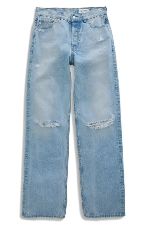 Ag Billie Ripped Straight Leg Jeans