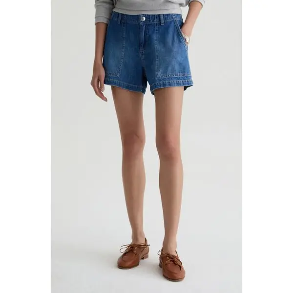 Ag Analeigh High Waist Denim Shorts - Gold Mountain