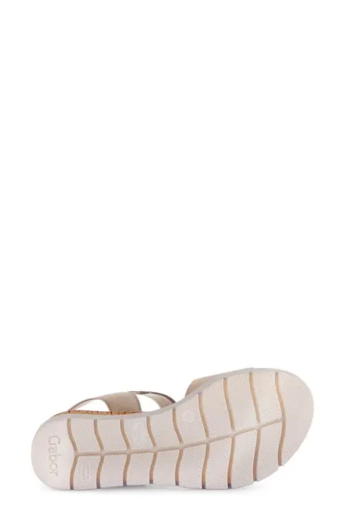 Gabor Ankle Strap Wedge Sandals