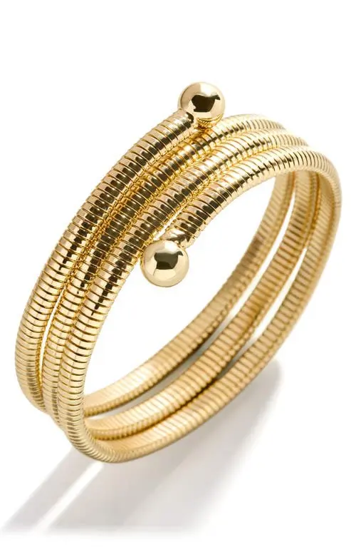 Baublebar Keira Ribbed Wrap Bracelet - Gold