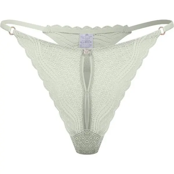 HOUSE OF SILK Neima Lace Low-cut Thong - Mint