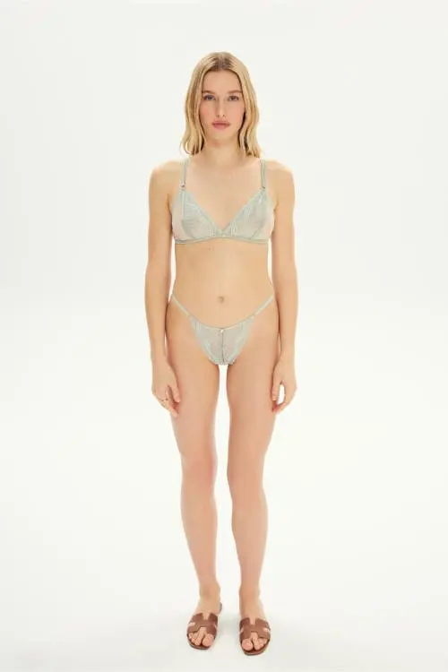 HOUSE OF SILK Neima Lace Low-cut Thong
