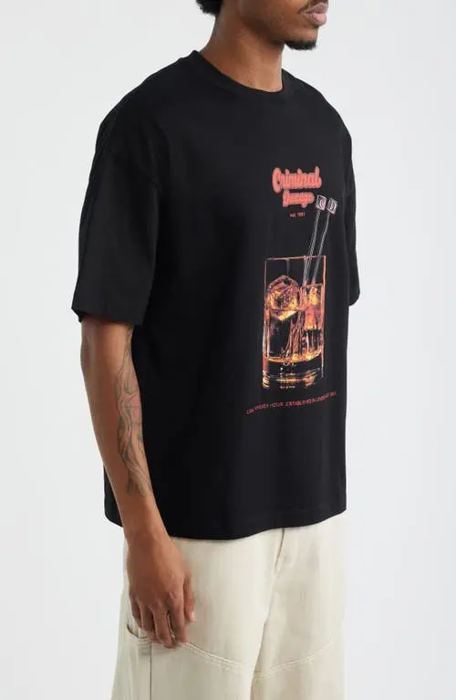 CRIMINAL DAMAGE Whiskey Hour Graphic T-shirt