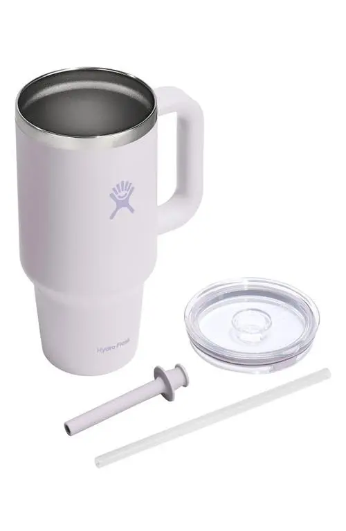 HYDRO FLASK 32-ounce Clear Lid Travel Tumbler - Cloud Pink