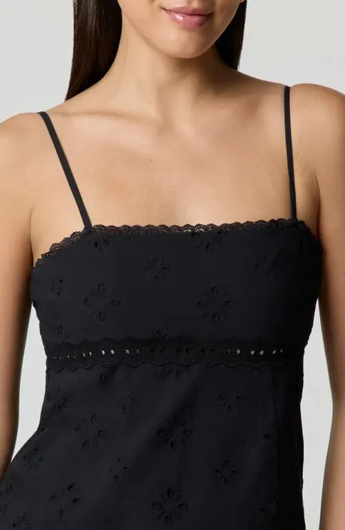 FLORENCE BY MILLS Square Neck Eyelet Minidress