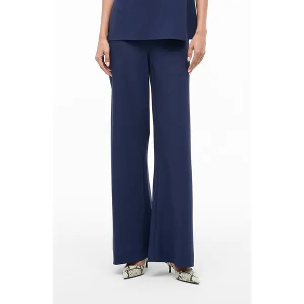 Staud Stroll Wide Leg Pants - Navy