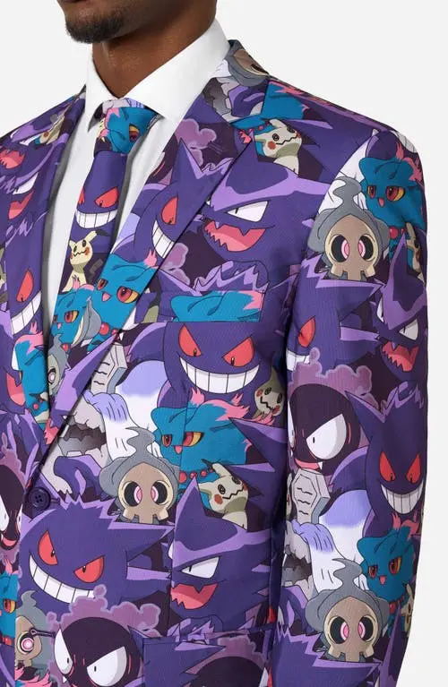 Opposuits Pokémon Ghost Types Slim Fit Two-piece Suit & Tie Set