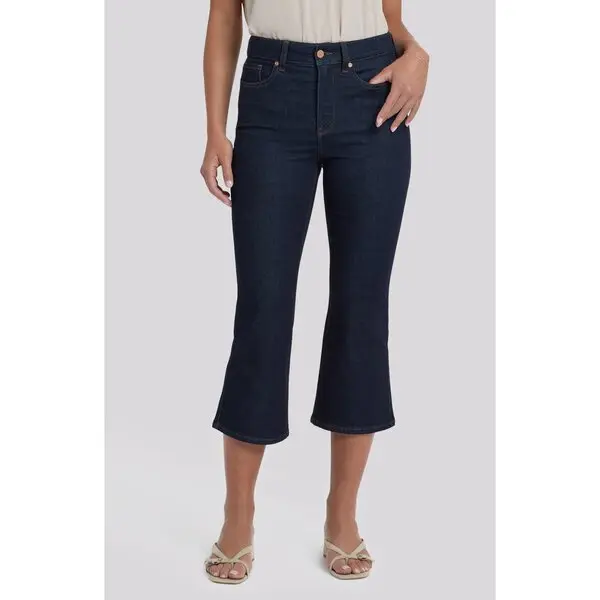 NYDJ Monica High Waist Crop Kick Flare Jeans - Magical