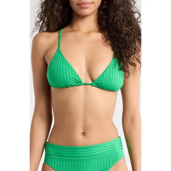 Sanctuary Tunnel Rib Bikini Top - Aloe