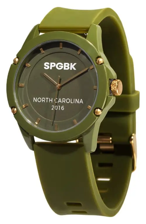 SPGBK WATCHES Silicone Strap Watch - Olive