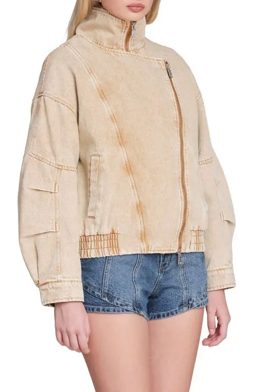 Avec Les Filles Denim Bomber Jacket